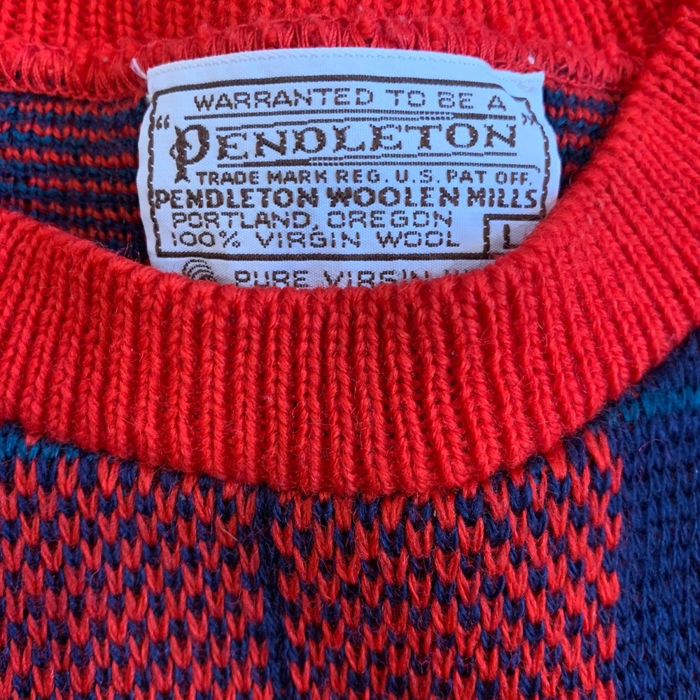Rare 50s/60s Vintage Pendleton Wool Crewneck Sweater - Gem